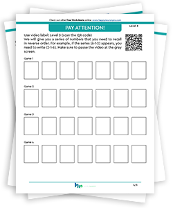 Free Short-Term Memory Worksheets | Download and Print Today!