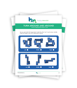 Free Visual-Spatial Worksheets | Download and Print | HappyNeuron Pro