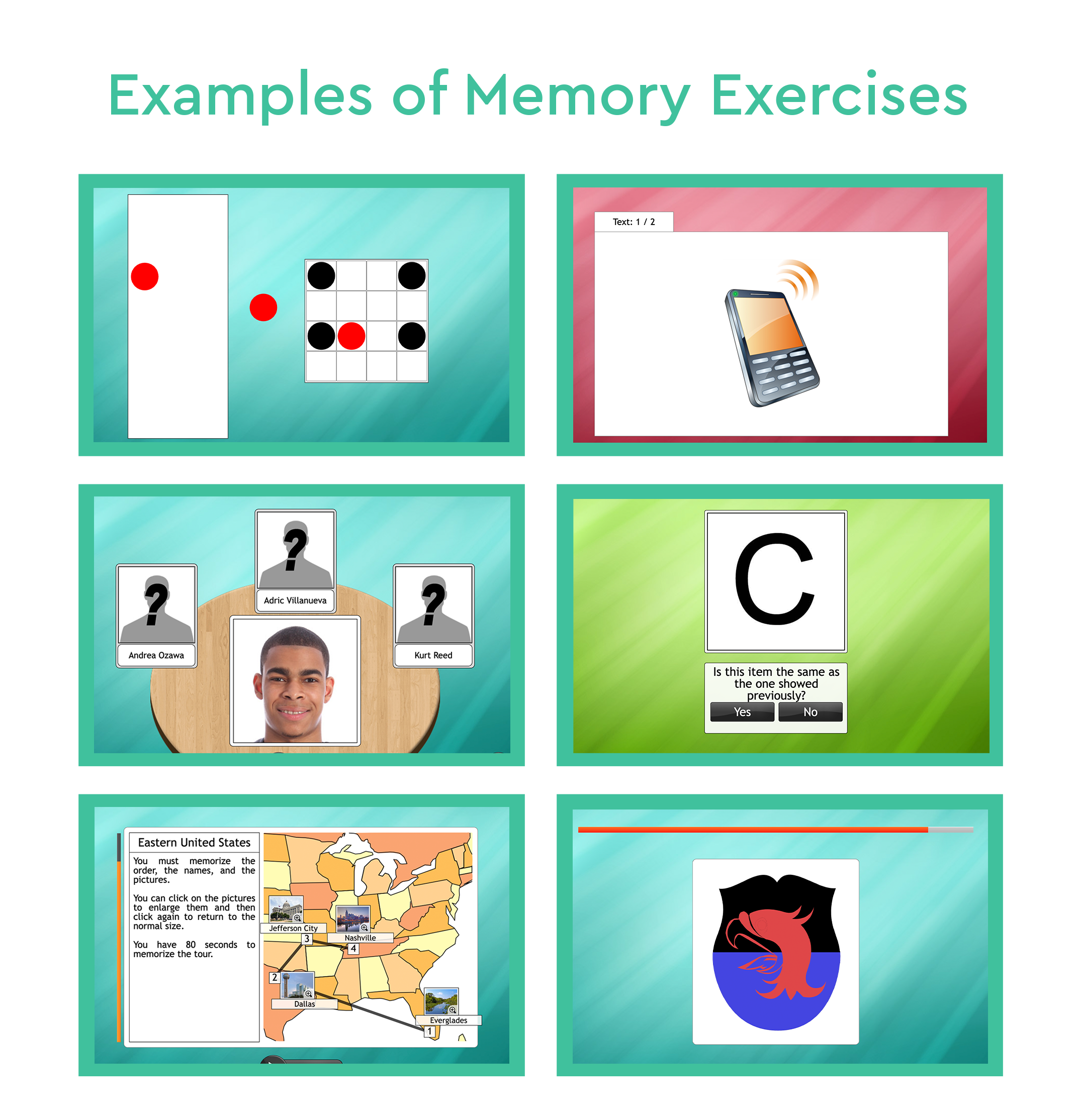 Exercises for Memory